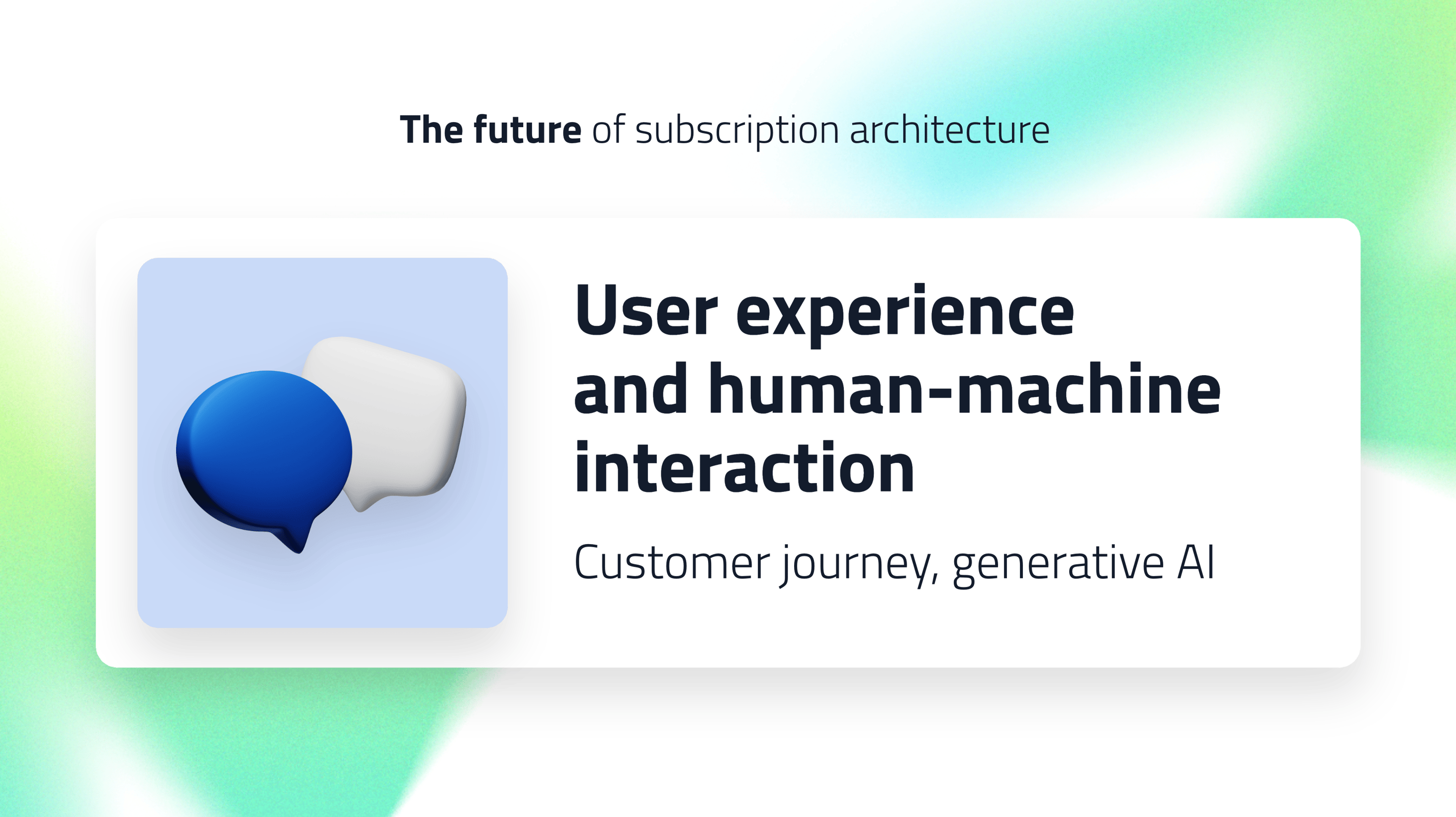The future of subscription architecture